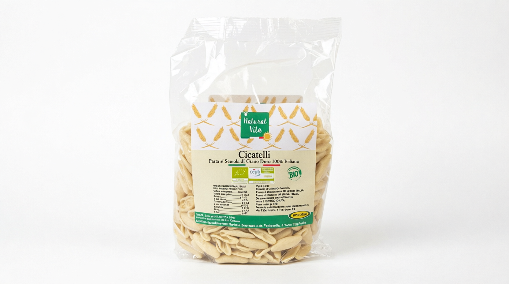 Cicatelli classici di grano duro Bio